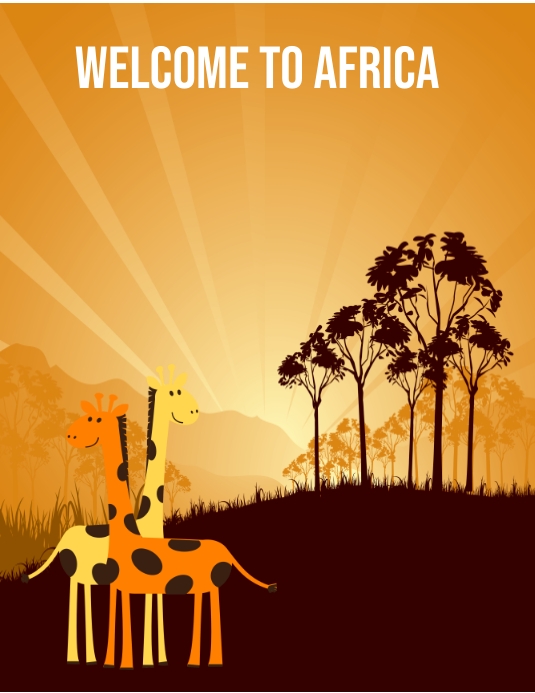 travel, welcome to Africa Template | PosterMyWall