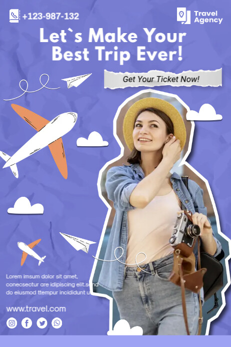 Travel's Vacation Template | PosterMyWall