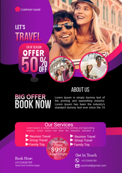 TRAVEL & CHILL Template | PosterMyWall
