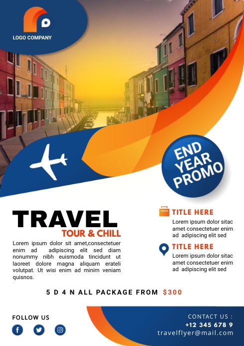 TRAVEL & CHILL Template | PosterMyWall