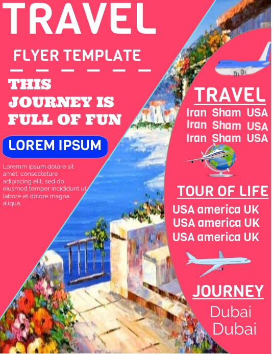 Travel & tour explore flyer template design | PosterMyWall