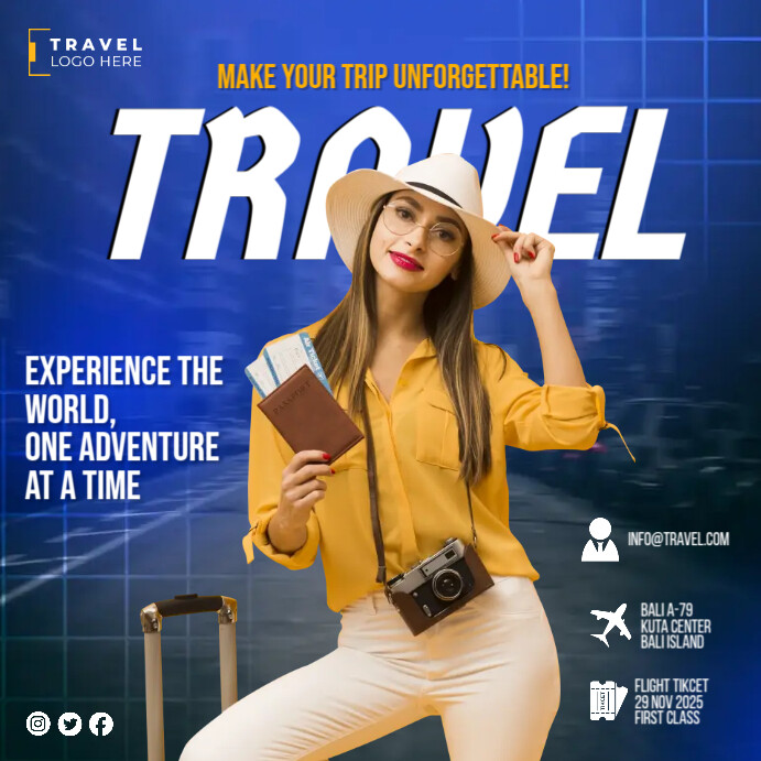 Travel & Tour Flyers Template | PosterMyWall
