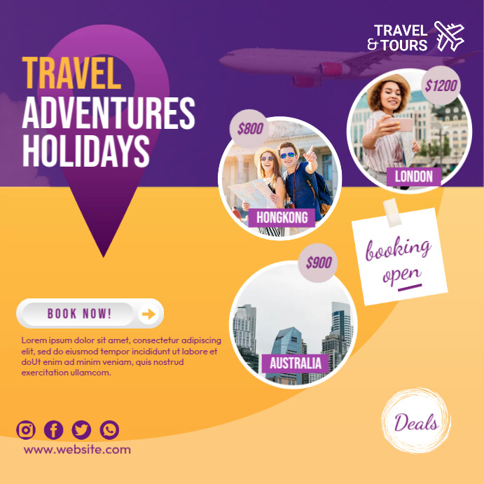 Travel & Tours Template | PosterMyWall