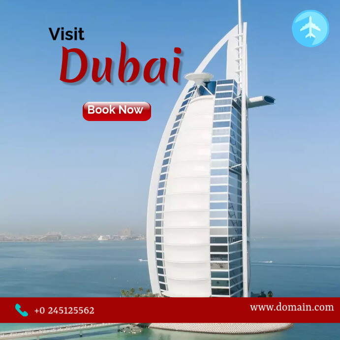 Travel Dubai Template | PosterMyWall