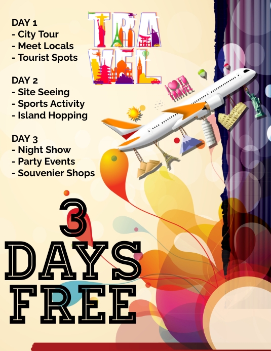 TRAVEL 8 Template | PosterMyWall