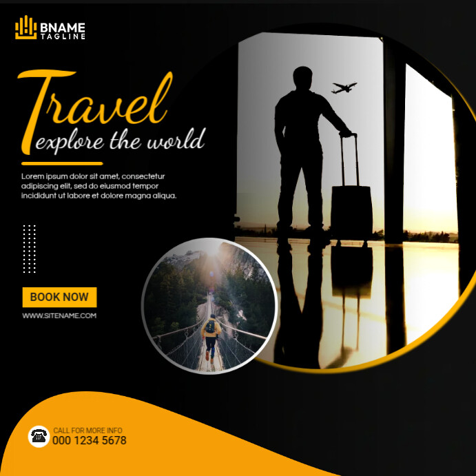 Travel Abroad Ads Template | PosterMyWall