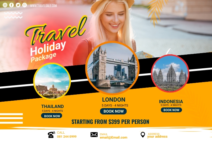 Travel Ads Banner Template | PosterMyWall