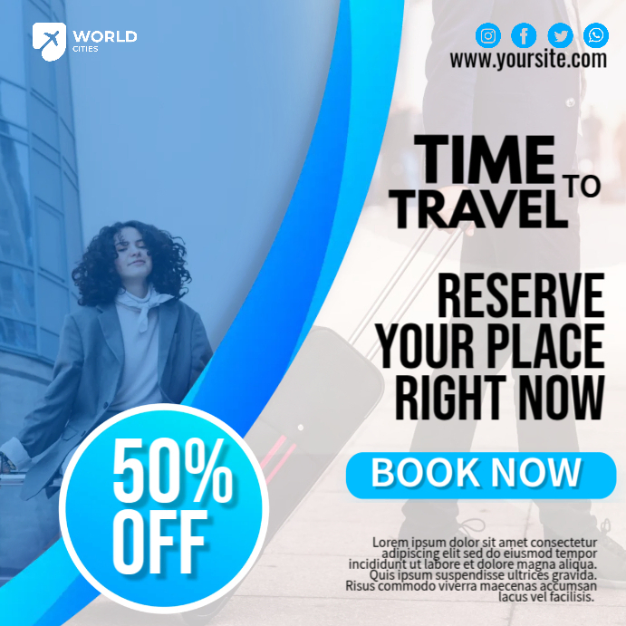 Travel Ads Template | PosterMyWall