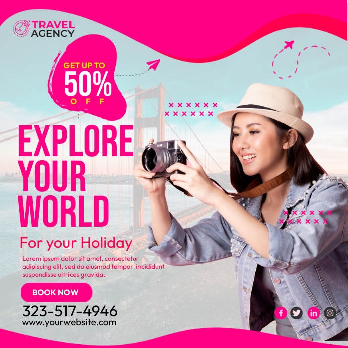 Travel Ads Template | PosterMyWall