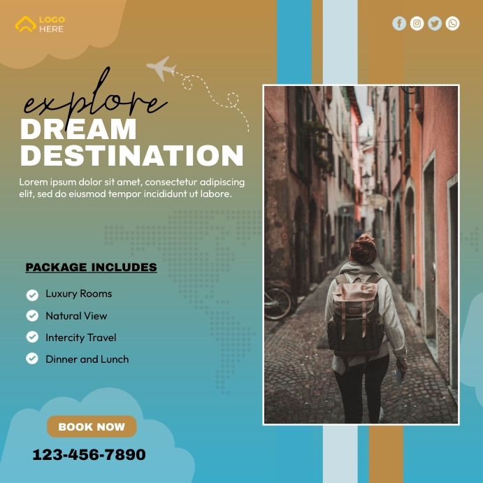 Travel Ads Template | PosterMyWall