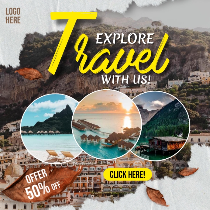 Travel Adventure Ads Template | PosterMyWall