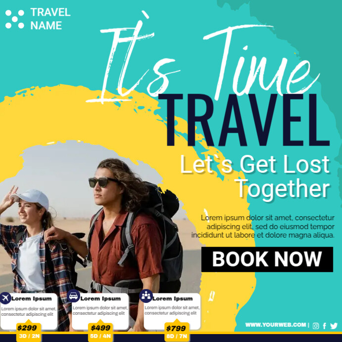Travel Adventure Flyer Template | PosterMyWall