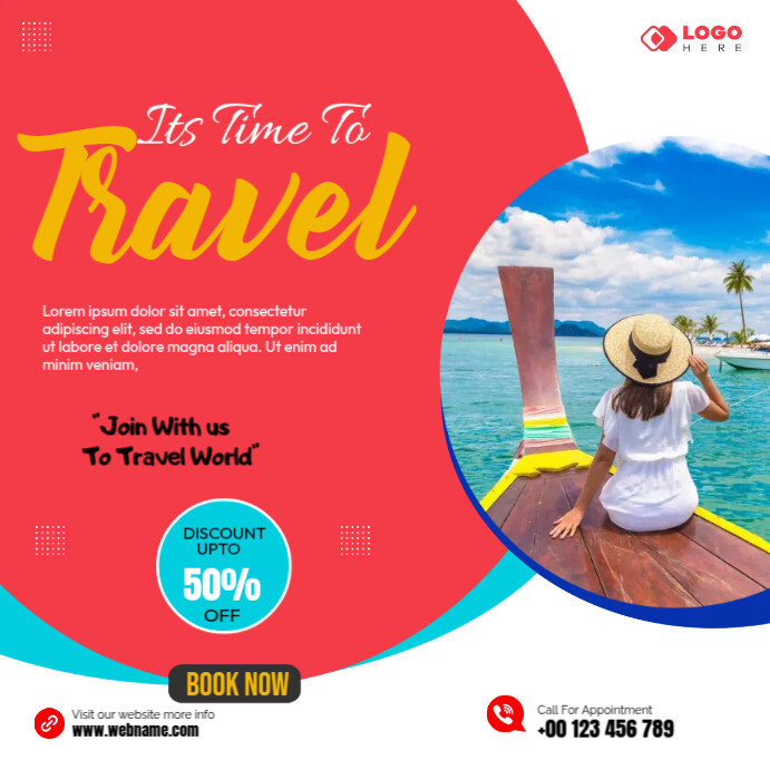 Travel Adventure Square Ads Template | PosterMyWall
