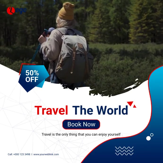 Copy of Travel Adventure Video Ads | PosterMyWall