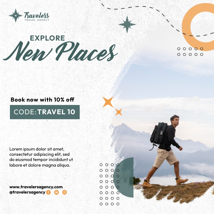 Travel Advertisement Template | PosterMyWall