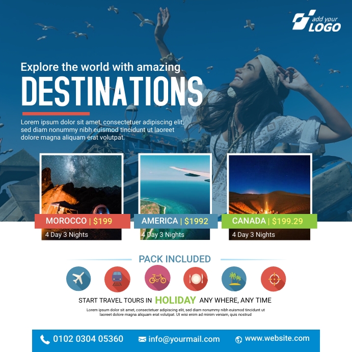 Copy of Travel Agency Ad | PosterMyWall