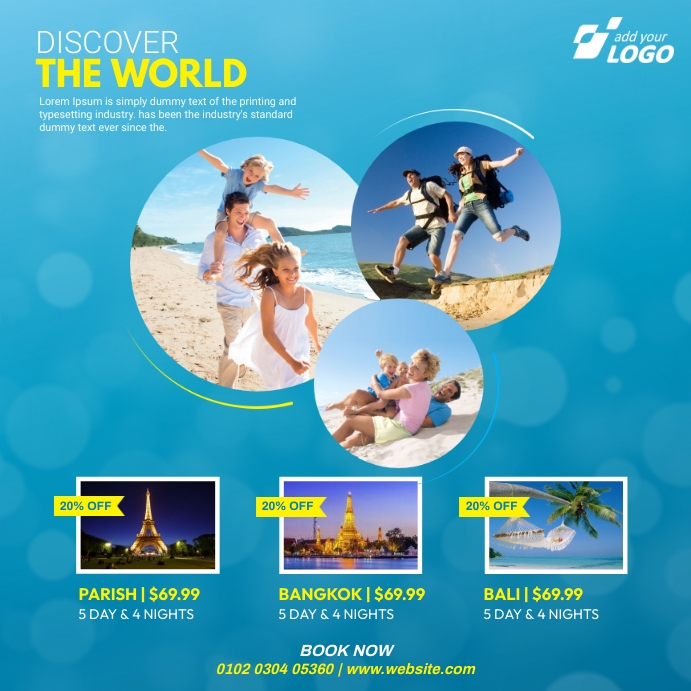 Copy of Travel Agency Ad | PosterMyWall