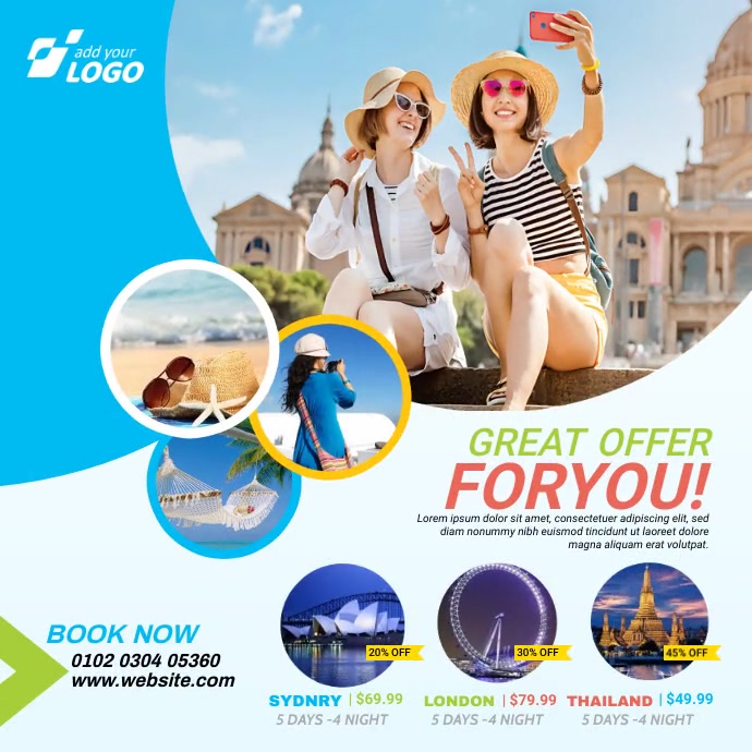 Travel Agency Ad Template | PosterMyWall
