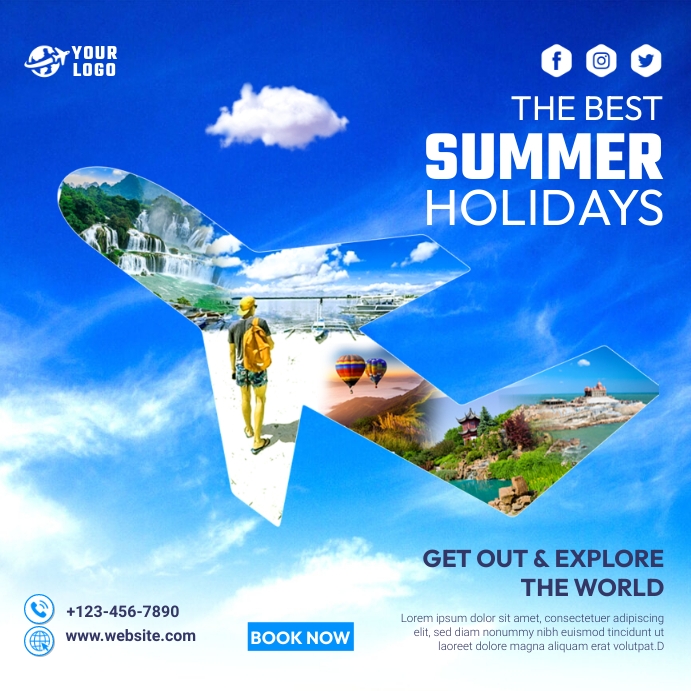 Travel Agency Ad Template | PosterMyWall