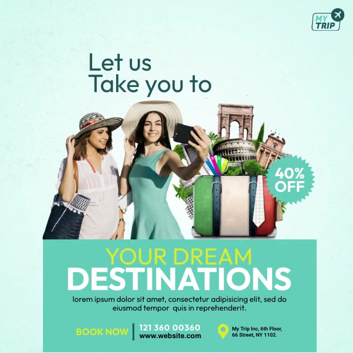 Travel Agency Ad Template | PosterMyWall