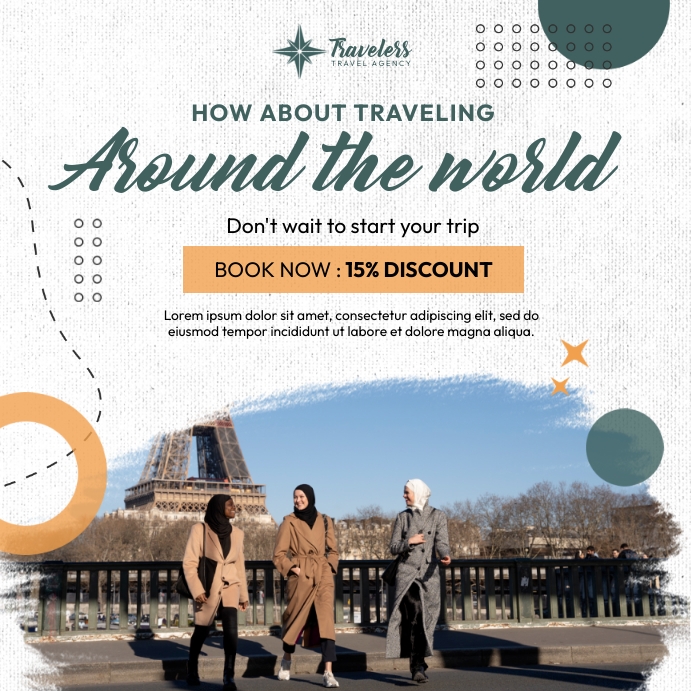 Travel Agency Ads Template | PosterMyWall