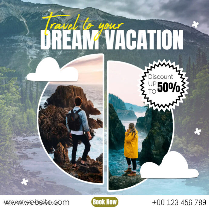 travel agency ads poster Template | PosterMyWall
