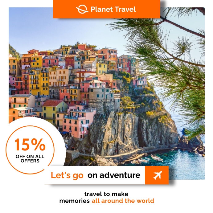 travel agency advertising Template | PosterMyWall