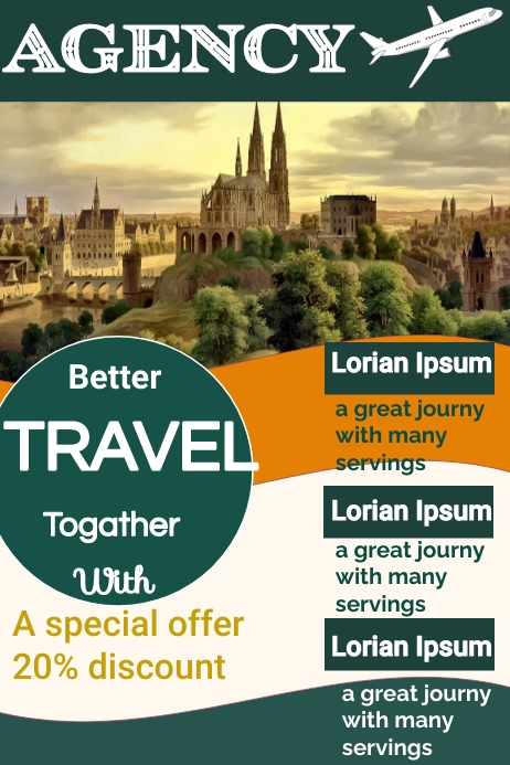Travel agency and tour flyer Template | PosterMyWall