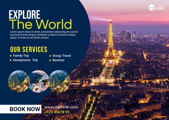 Travel Agency Banner Ad Template | PosterMyWall