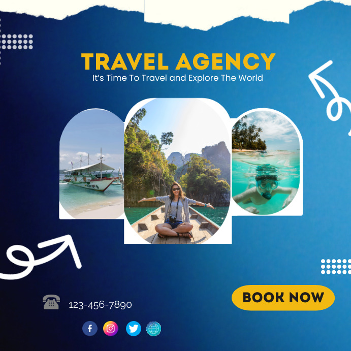 TRAVEL AGENCY Template | PosterMyWall