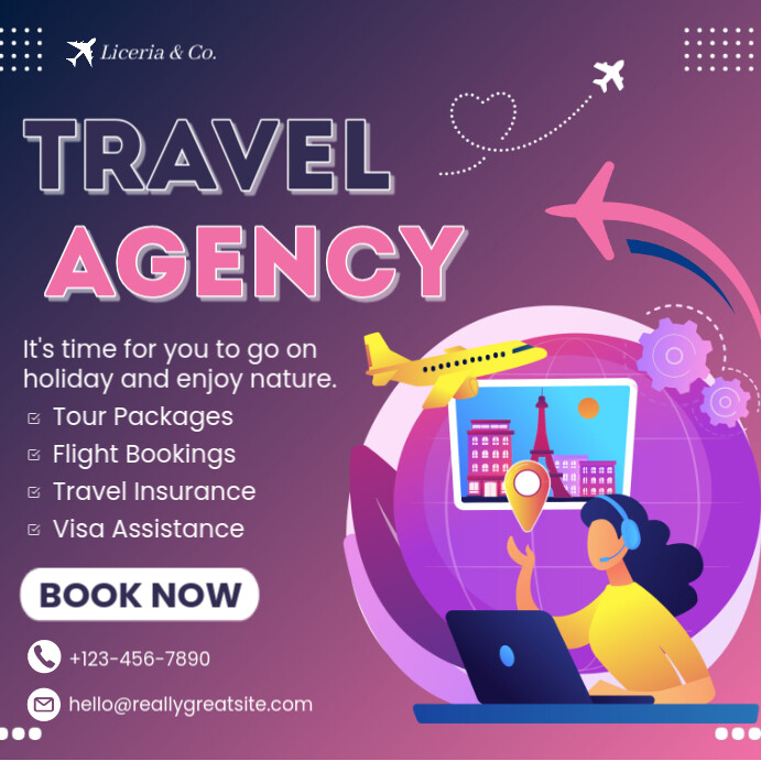 Copy of Travel Agency | PosterMyWall