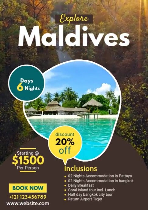 Travel Agency Flyer Ad Templat | PosterMyWall