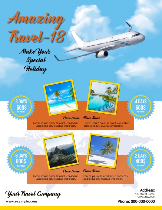 Travel Agency Flyer Template | PosterMyWall