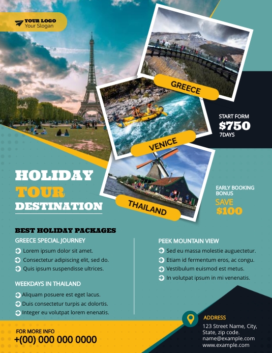 Travel Agency Flyer Template | PosterMyWall