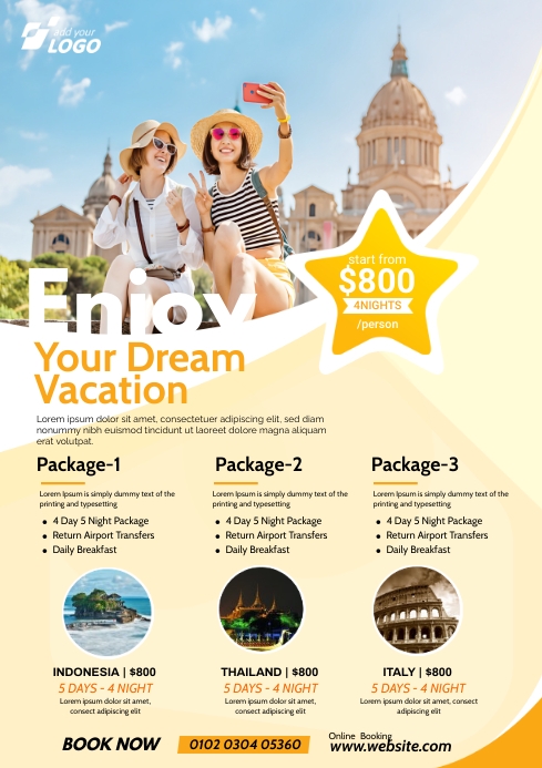 Travel Agency Flyer Template | PosterMyWall