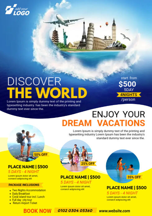 Travel Agency Flyer Template | PosterMyWall