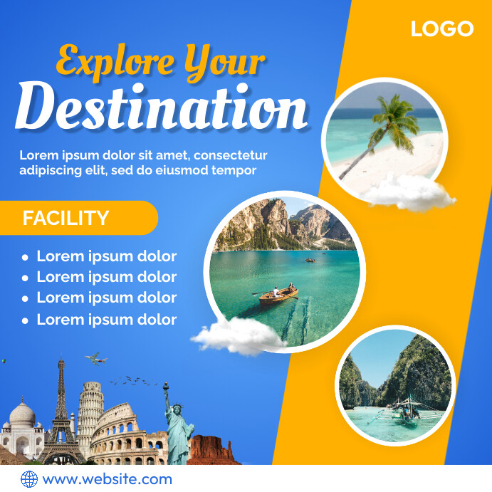 Plantilla de Travel agency poster design | PosterMyWall