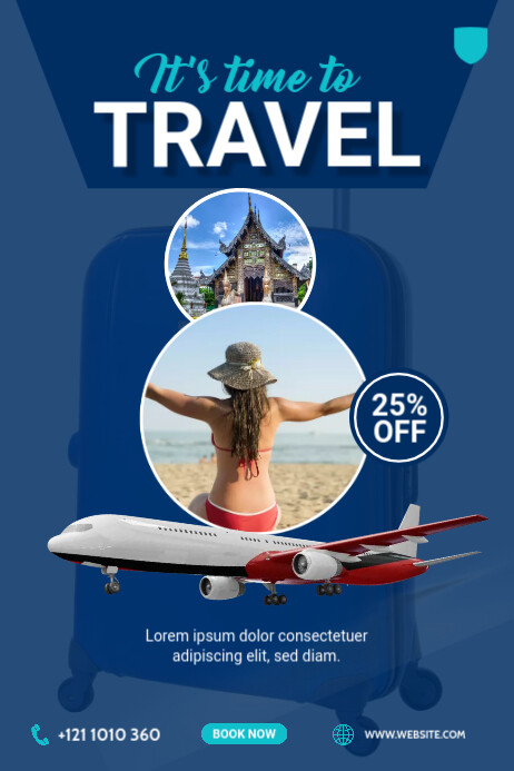 Travel Agency Poster Design Template | PosterMyWall