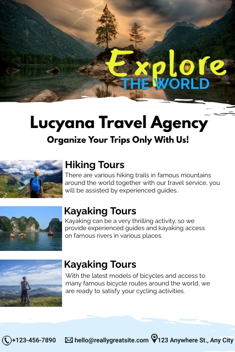 Explore The World Poster Template | PosterMyWall