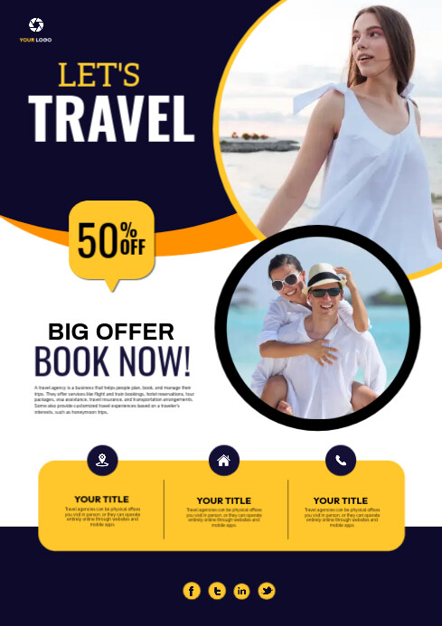 Travel Agency Promotion Template | PosterMyWall