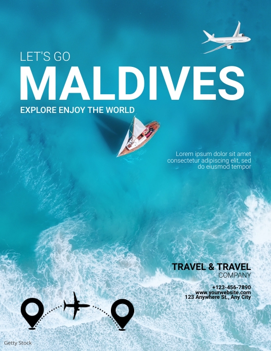 Plantilla de Travel Agency Summer Holiday Vacation Flyer | PosterMyWall