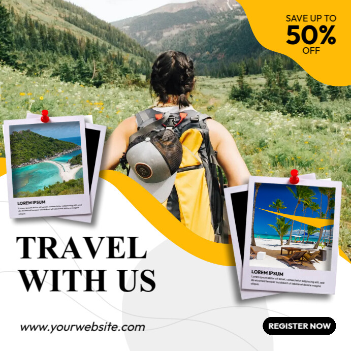 Travel Agency Template Ads | PosterMyWall
