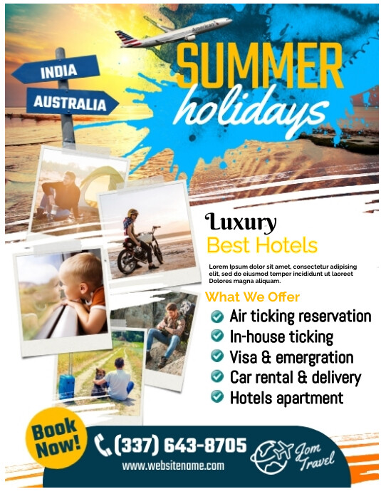 Travel agency tour flyer tour ads Template | PosterMyWall