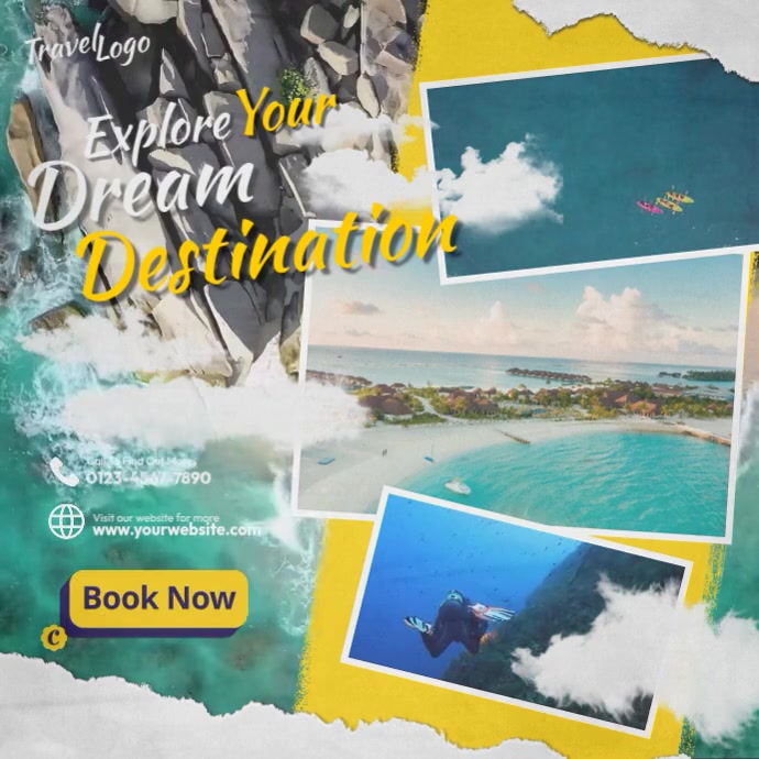 Travel Agency Video Ads Template | PosterMyWall