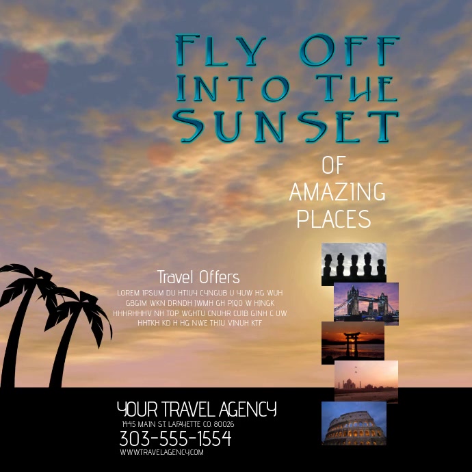 Travel Agency Video Template | PosterMyWall