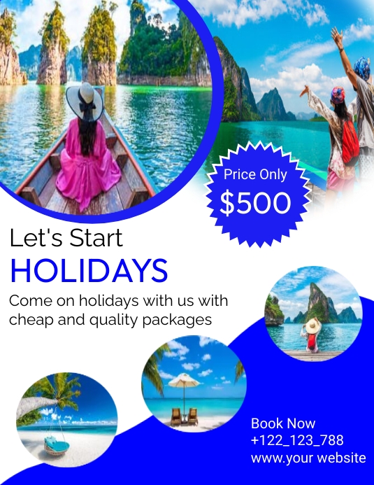 Travel and tour agency flyer, posters ad Template | PosterMyWall