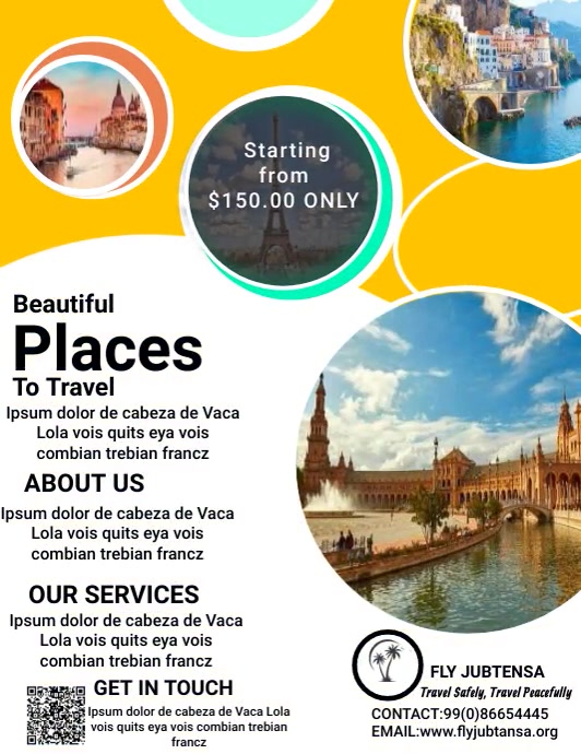 Plantilla de Travel and tour design (1) | PosterMyWall