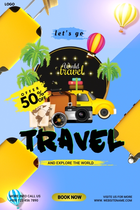 TRAVEL AND TOUR Template | PosterMyWall
