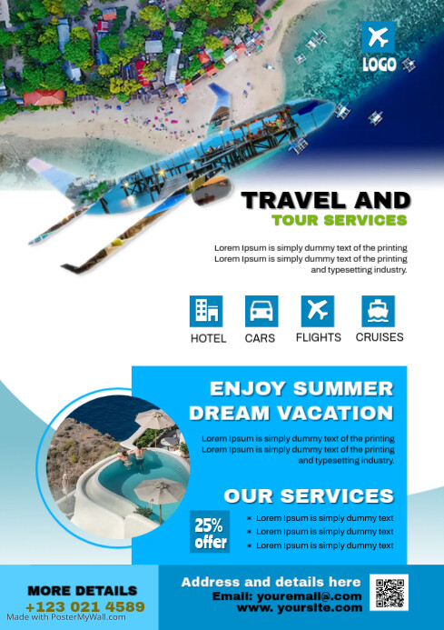 TRAVEL AND TOUR Template | PosterMyWall