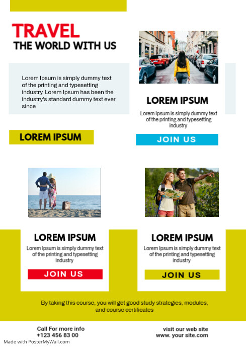 TRAVEL AND TOUR Template | PosterMyWall